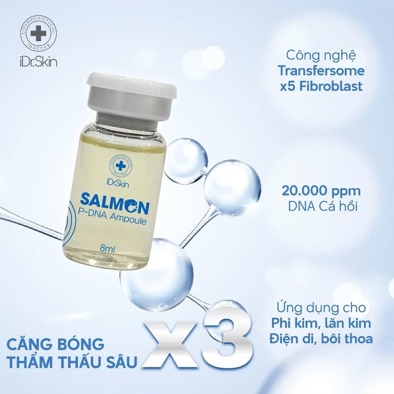 Tế bào gốc căng bóng DNA cá hồi IDr.Skin Salmon P-DNA Ampoule